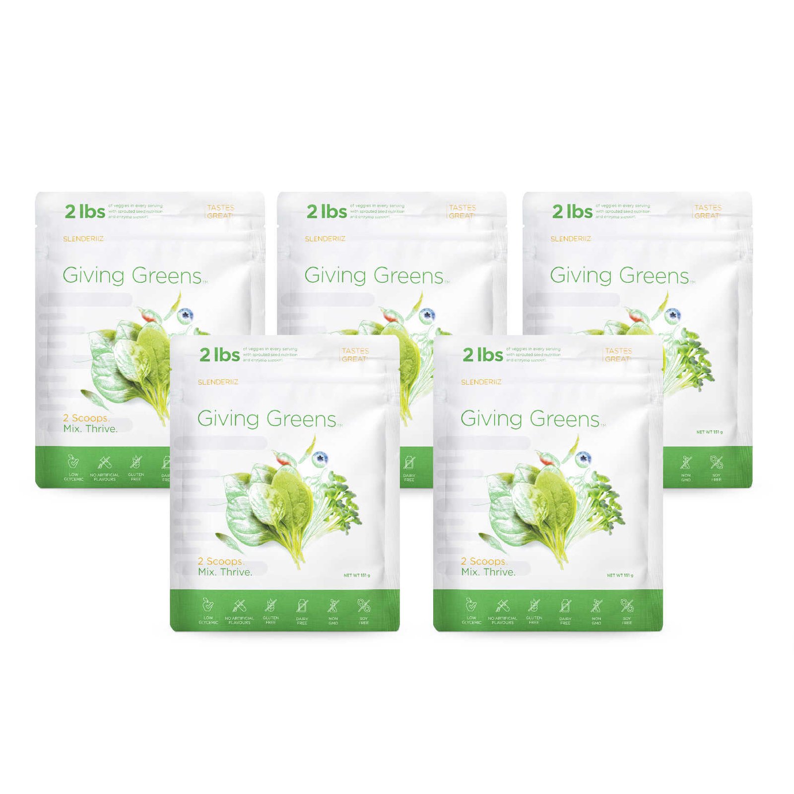 Slenderiiz Giving Greens – 5 Pack - Ariix NewAge Health